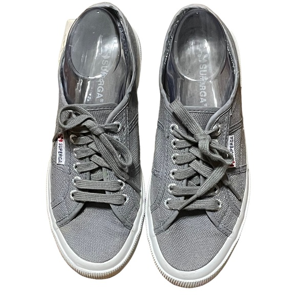 Superga | Shoes | Superga Cotu Womens Greywhite Laceup Sneakers Tennis ...
